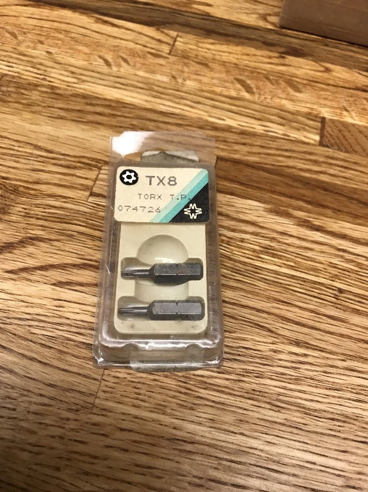 Wera 074726 Torx, Tx8 Security Insert Bit With 1/4" Drive Pack Of 2 ...
