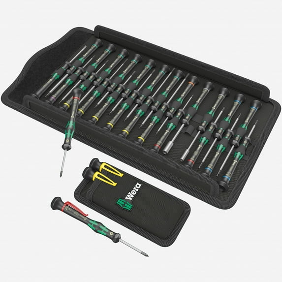 Wera 134027 Micro Electronics Screwdriver Set Big Pack 2, 29 Pieces, Limited Edition - Walmart.com