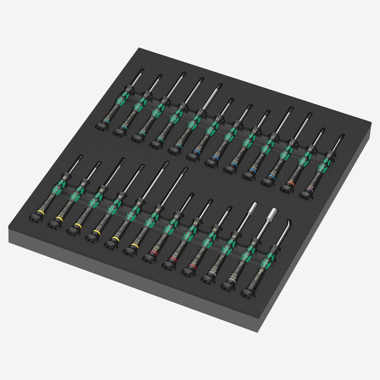 Wera 150106 Foam Insert Kraftform Micro Screwdriver Set 1, 24 Pieces ...