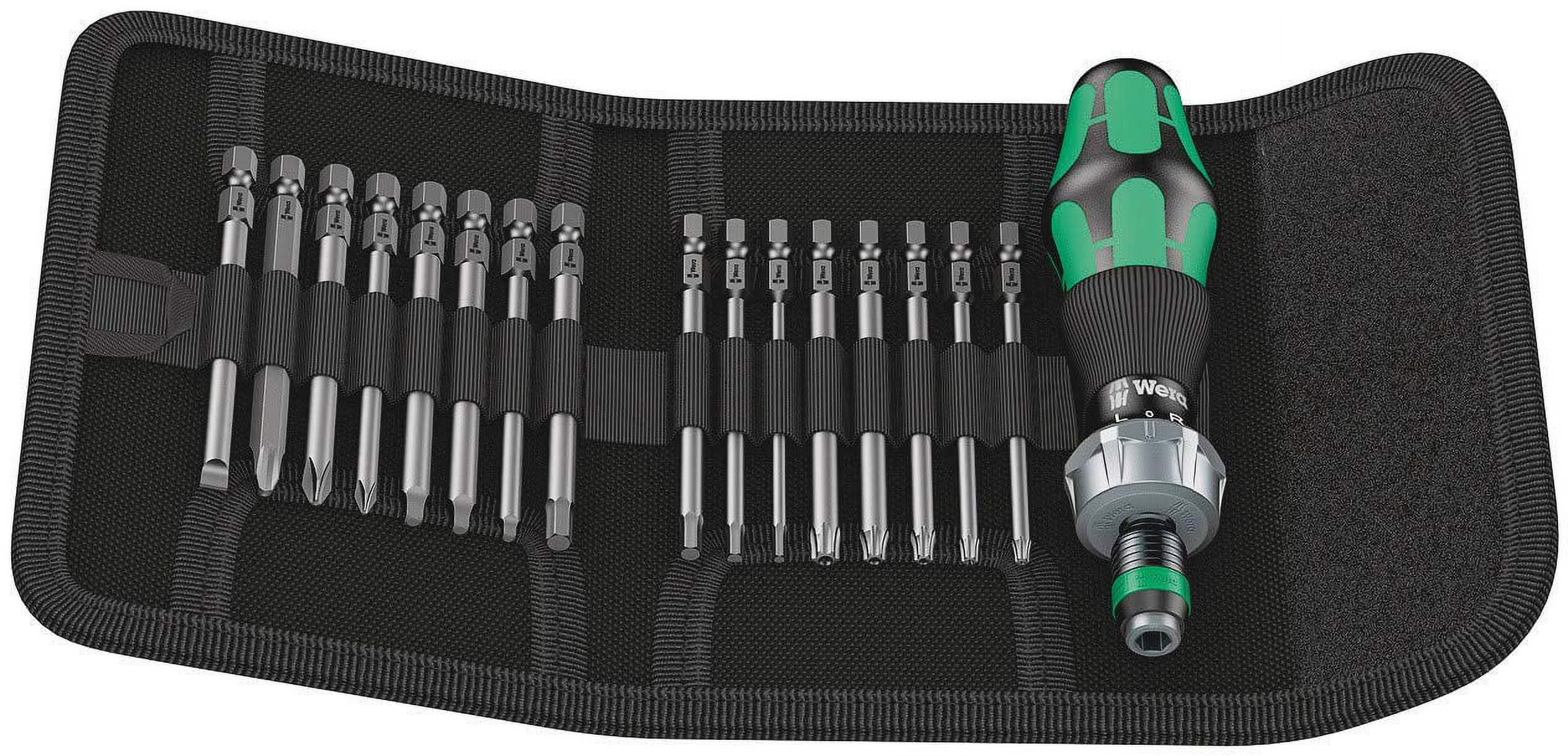 Wera - 5051041001 Kraftform Kompakt 60 RA Ratcheting Screwdriver Set ...