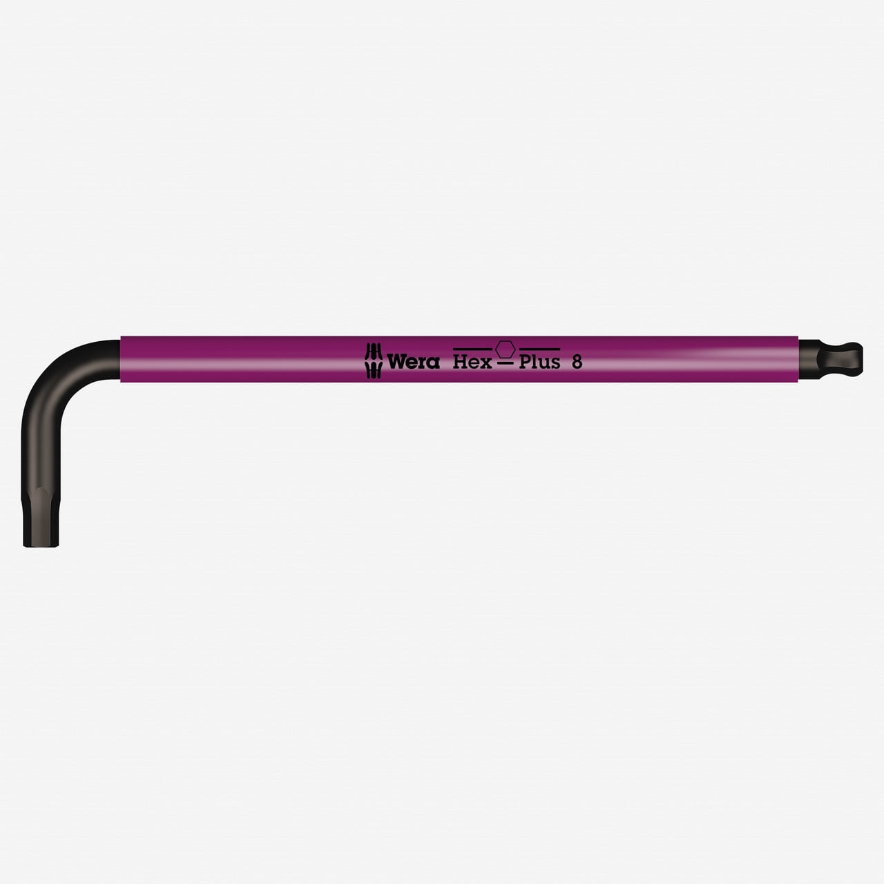 Plain L Key Hex Key, 8 mm Tip Size, 7 11/16 in Long, 1 7/16 in Short ...