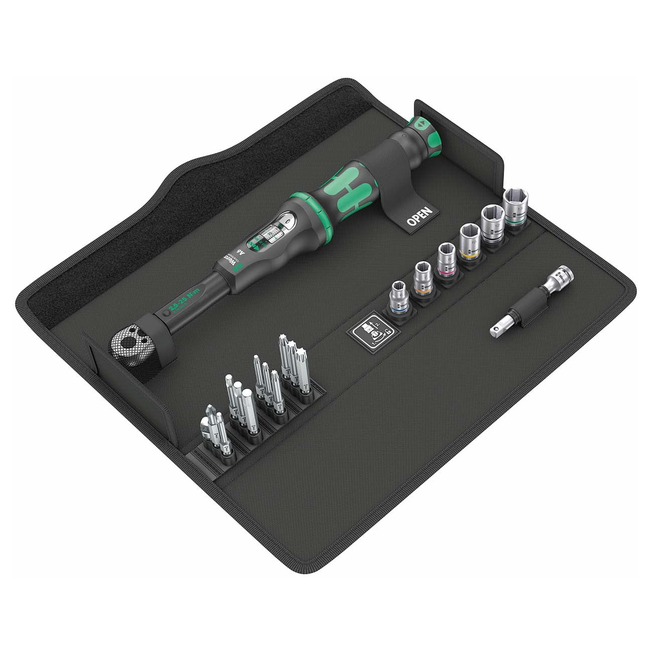 Wera Click-Torque 1/4" Reversible Bit Wrench & Bit Set 20 Piece Set ...