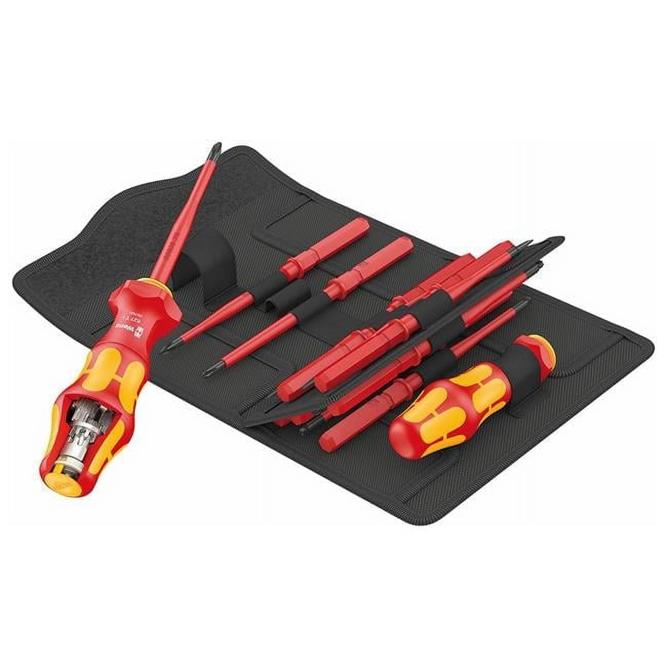 Wera Insulated VDE SAE Screwdriver Set, Turbo Screwdriver Handle, 16 ...