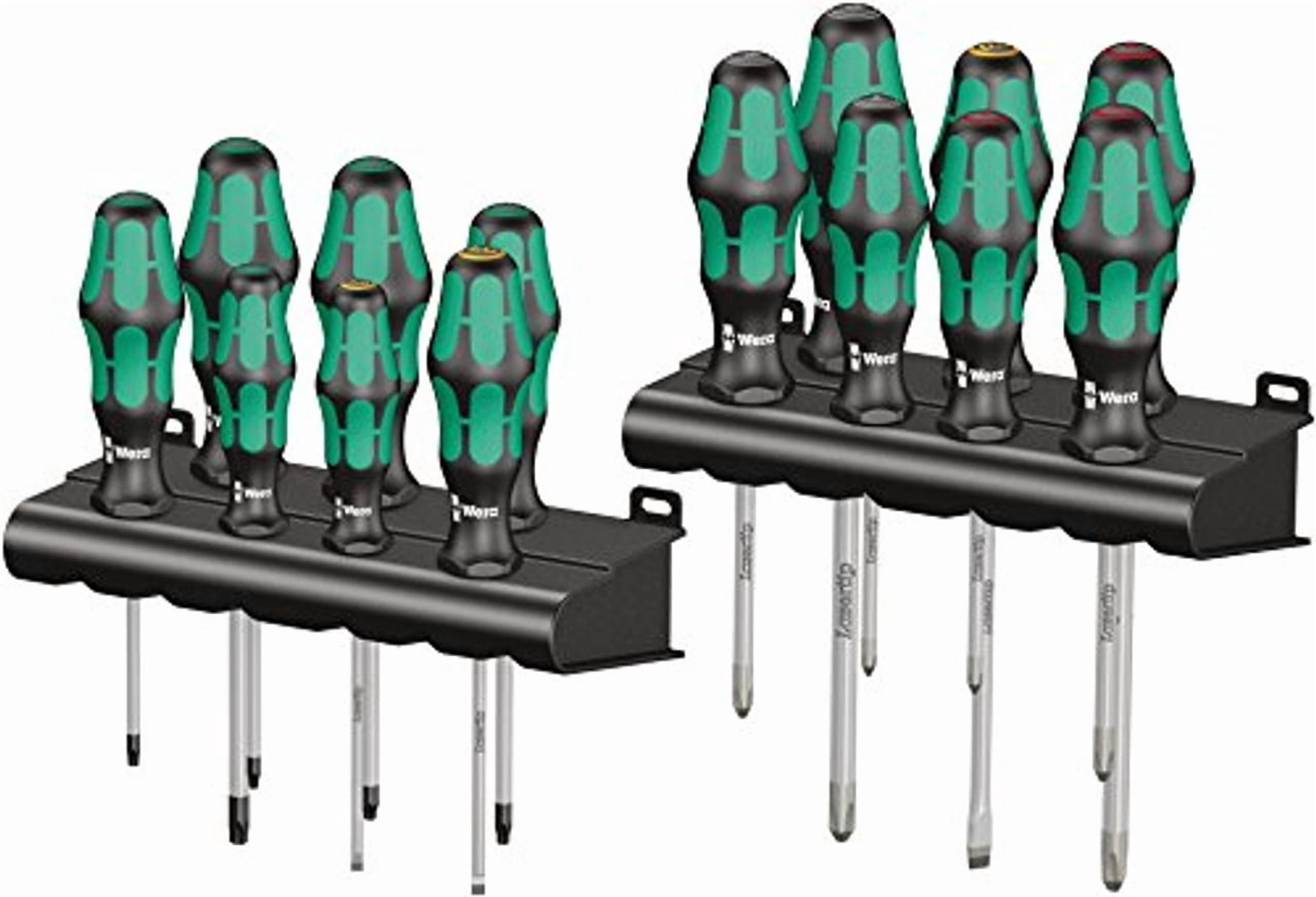 Wera 05105630001 “BIG PACK SERIES 300” Screwdriver Set with Racks (14 ...