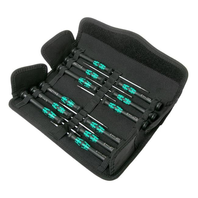 Wera Tools Kraftform Micro 12 Piece Screwdriver Set with Torx, Phillips ...
