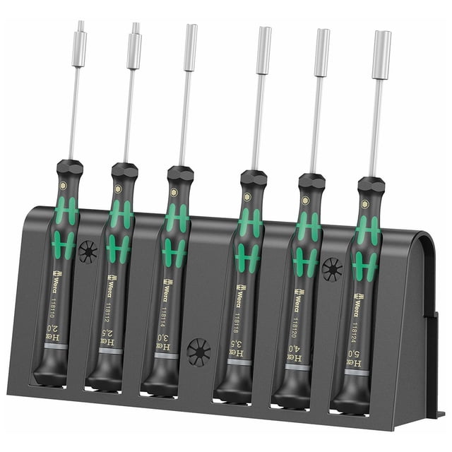 Wera Metric Precision Micro Nutdriver Set and Rack (6-Piece) - Walmart.com