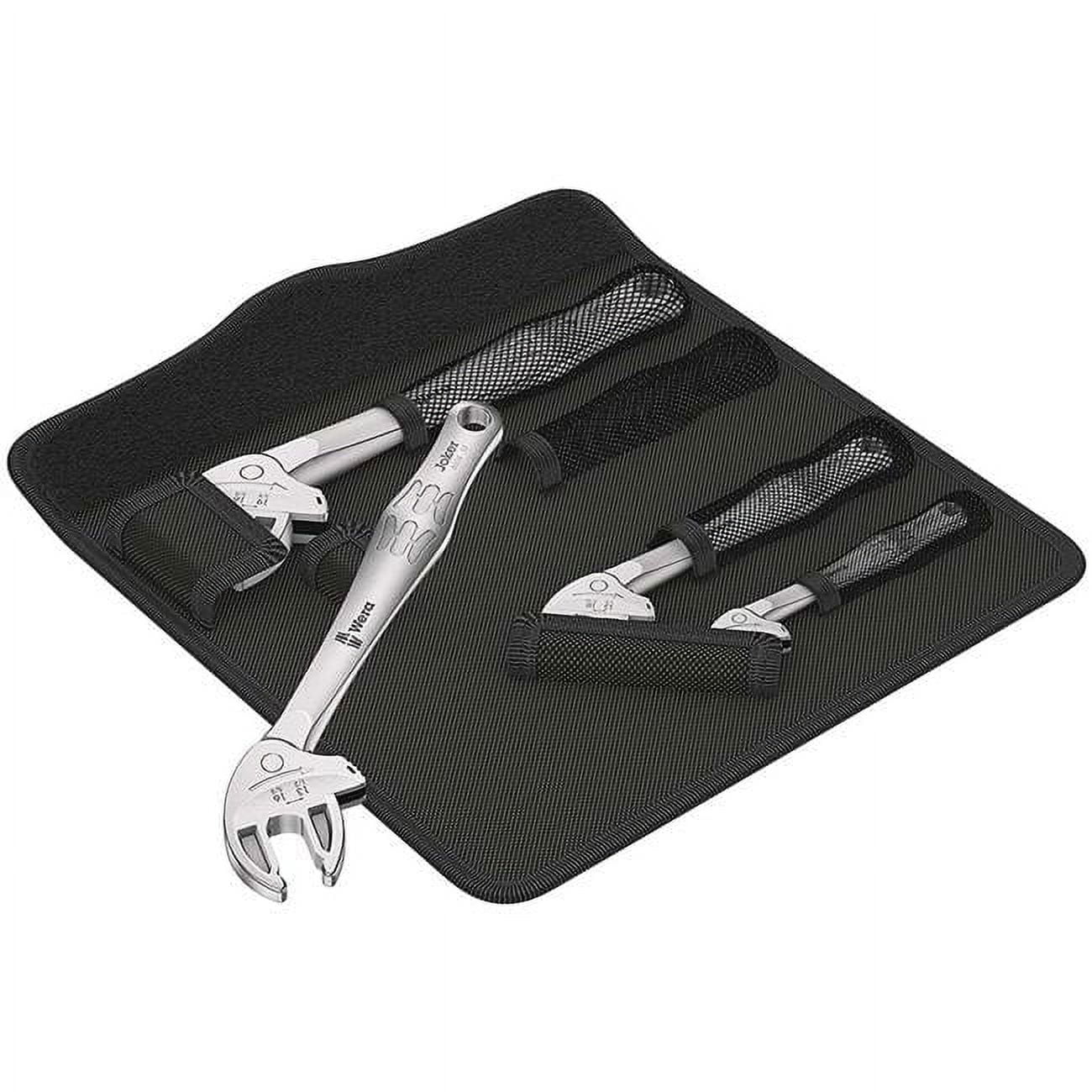 Wera Automatic Locking Adjustable Spanner Wrench 4pc Set, Steel Satin ...