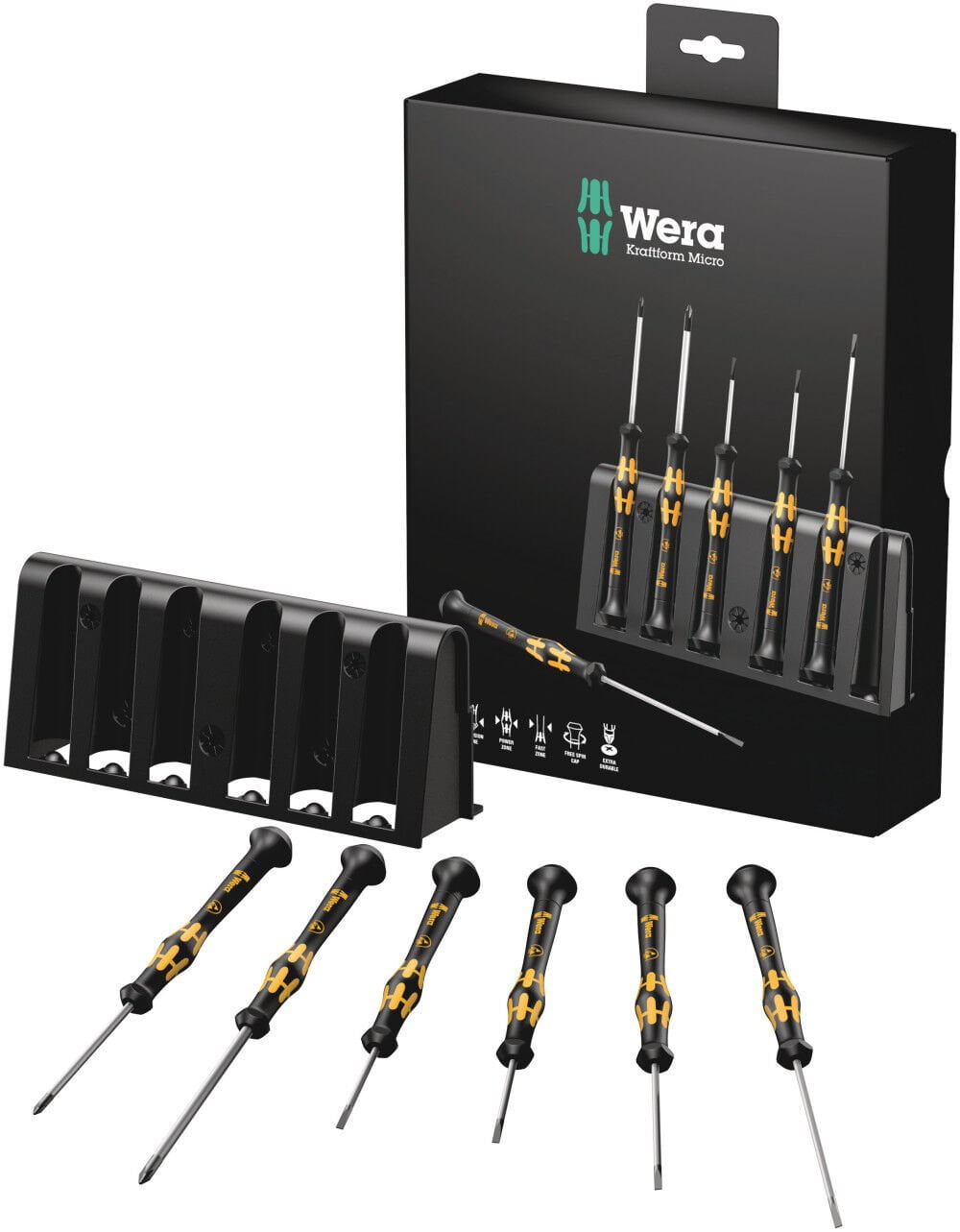 Wera Tools 1578 A/6 Esd 6Pc Screwdriver Set And Rack - Walmart.com