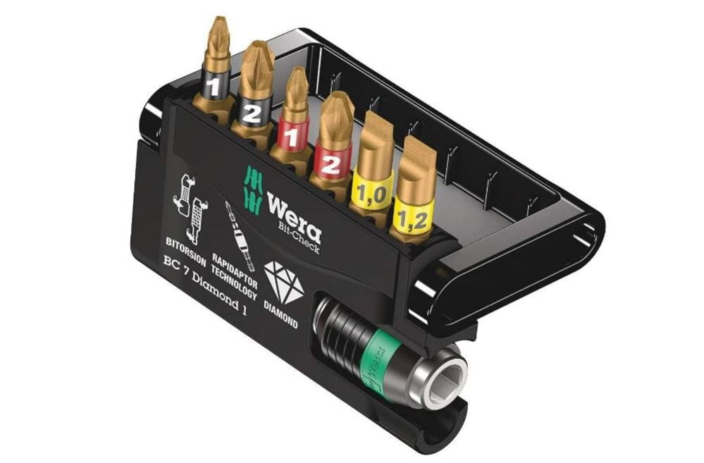 Wera Tools Bit Check 7 Diamond 1 Bit Assortment With Universal Bit ...