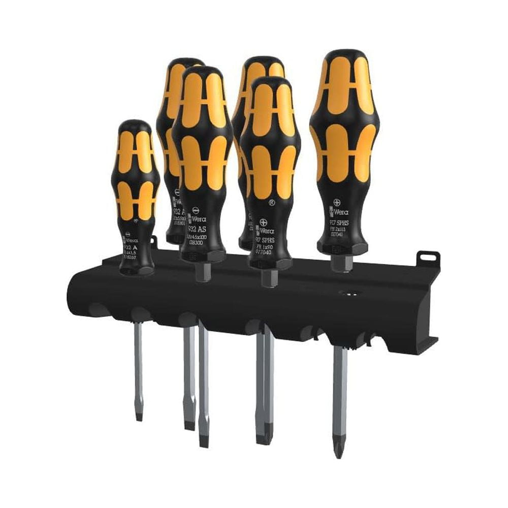 Wera Tools Kraftform 932 S/6 Chiseldriver And Rack Screwdriver Set ...