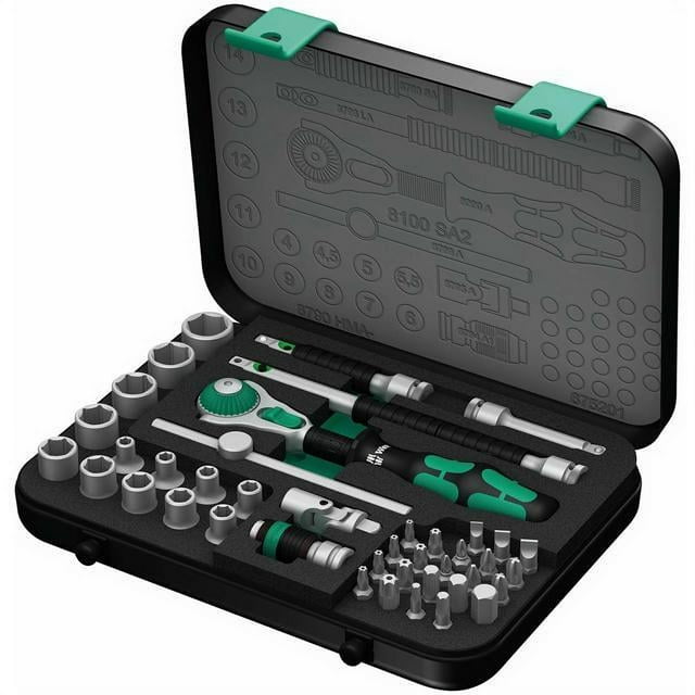 Wera Metric 1/4" Drive Speed Ratchet Set (42-Piece Set) - Walmart.com