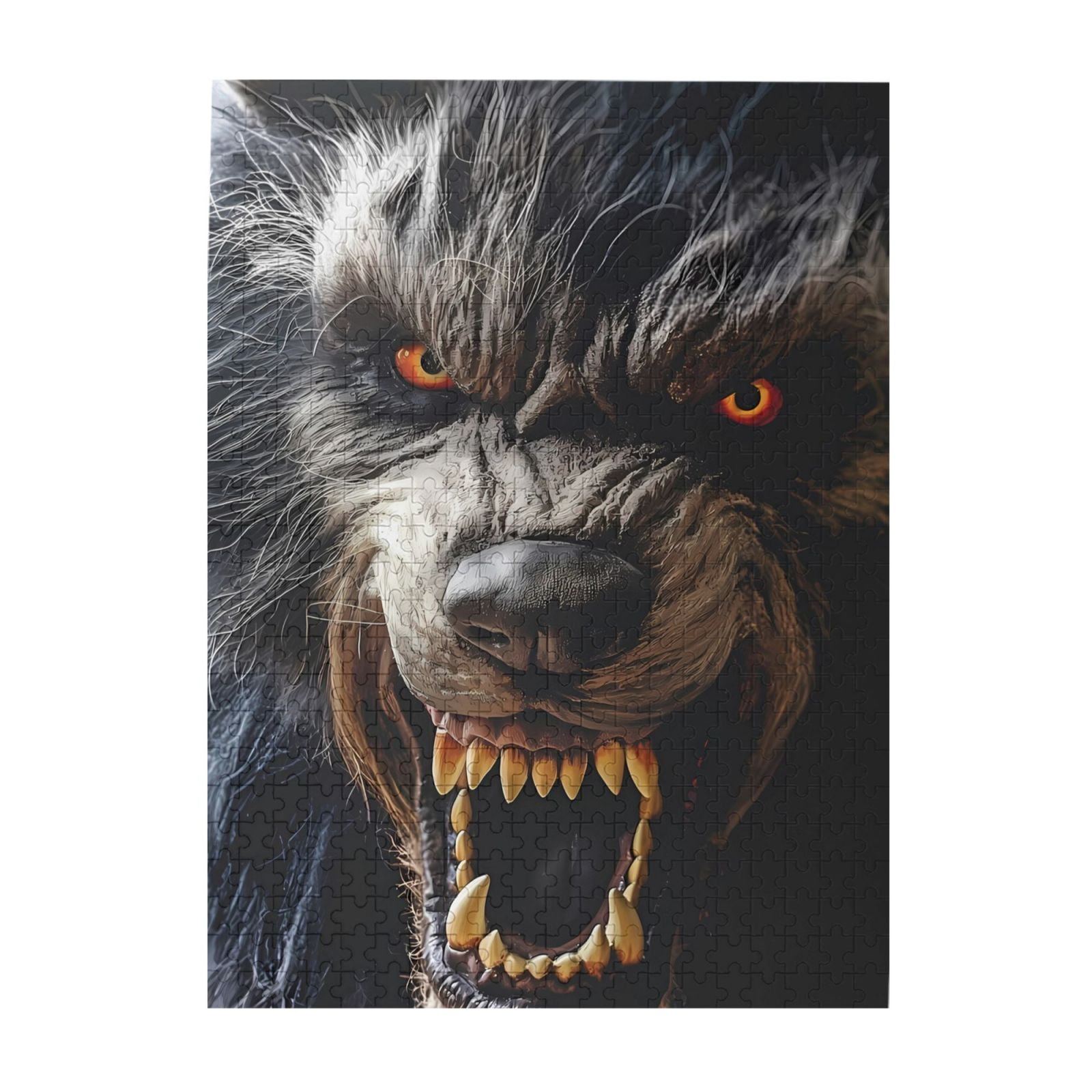 Werewolf Creature Mythical Fantasy 500-Piece Wooden Jigsaw Puzzle for ...