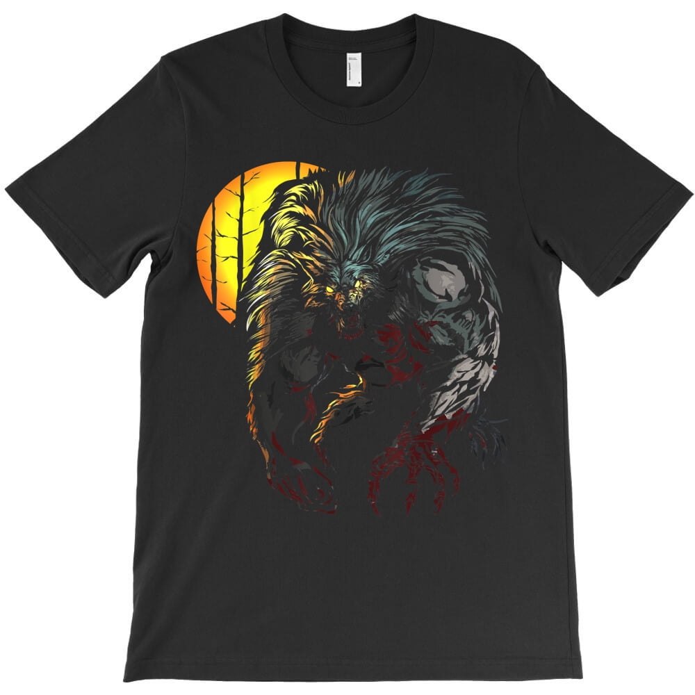 Werewolf Full Moon Lycan Mythology, Easy Halloween Costume Unisex T ...