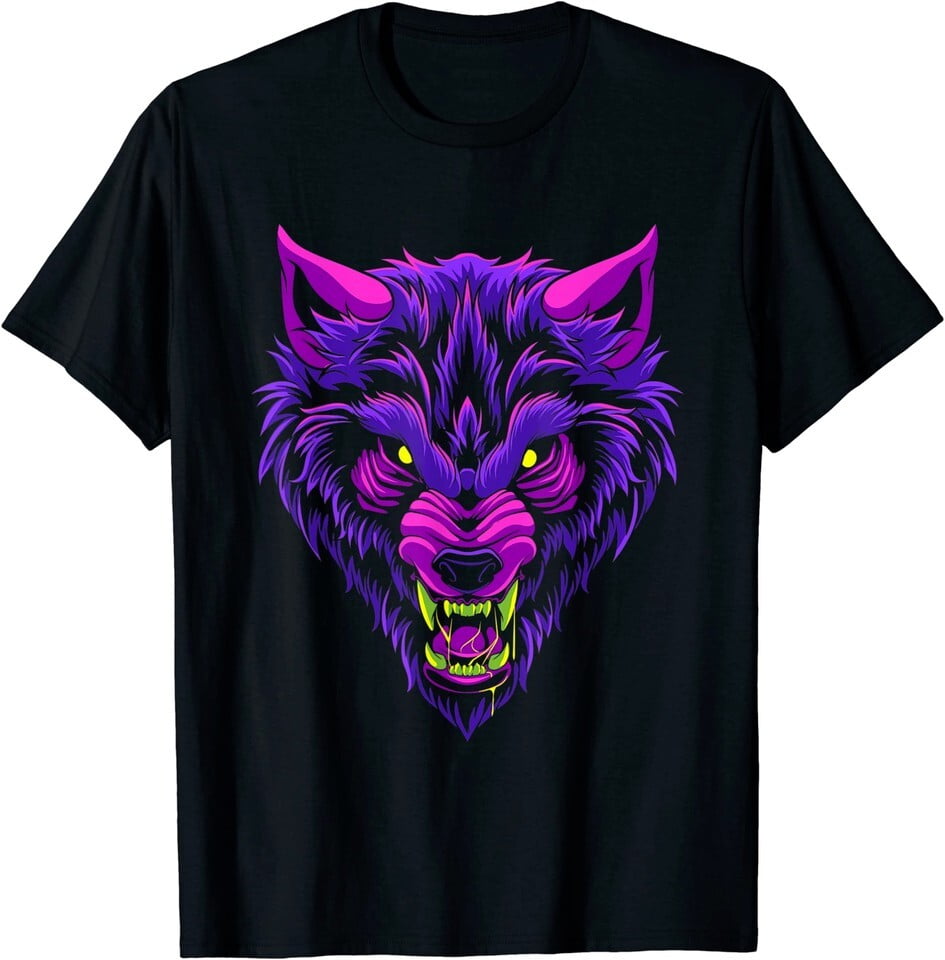 Werewolf Head Halloween Mythology Lycanthrope Werewolf Fan Black T ...