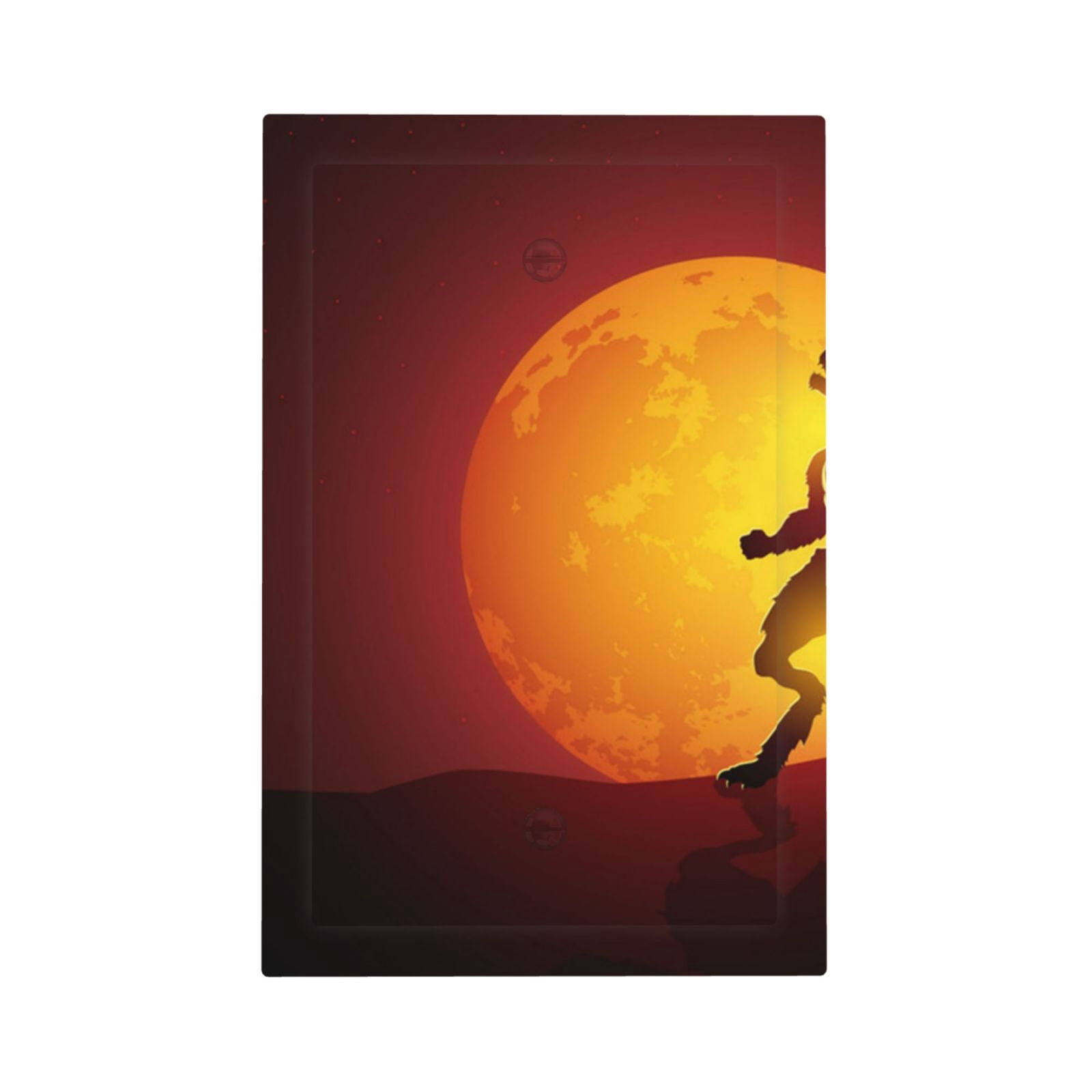 Werewolf Howling Red Full Moon No Device Blank Wall Plate 1 Gang ...