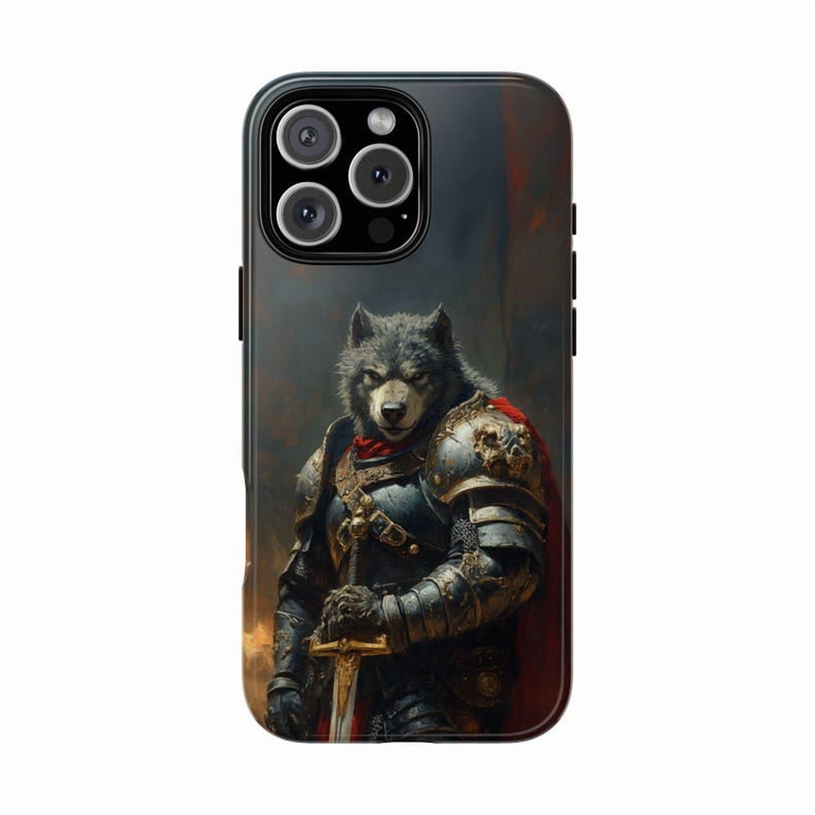 Werewolf Knight iPhone Case Armor Wolf Gothic Fantasy for iPhone 17 16 ...