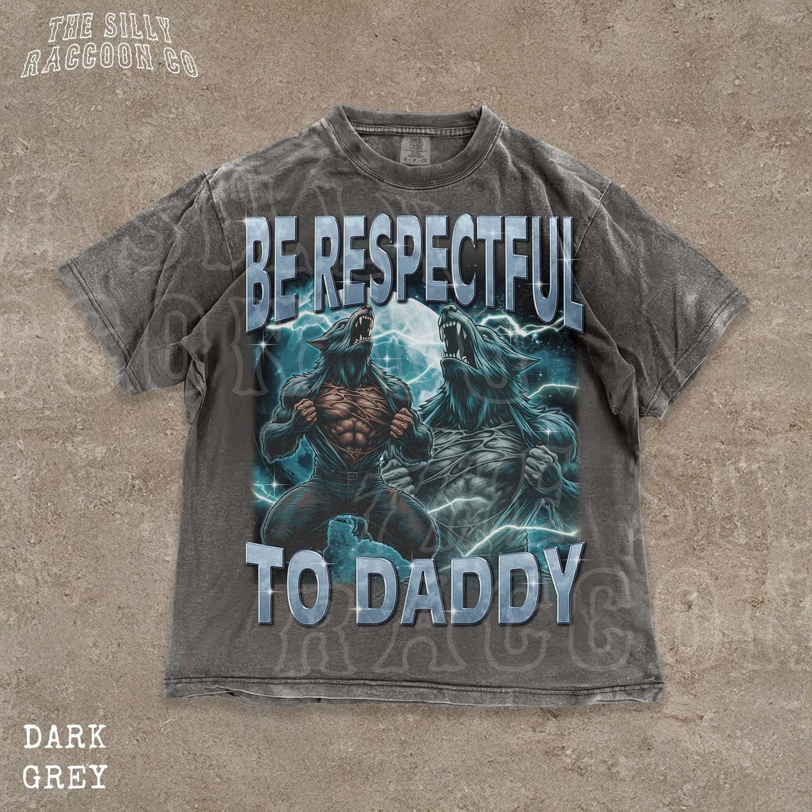 Werewolf Respectful To Daddy Vintage T-Shirt - Walmart.com