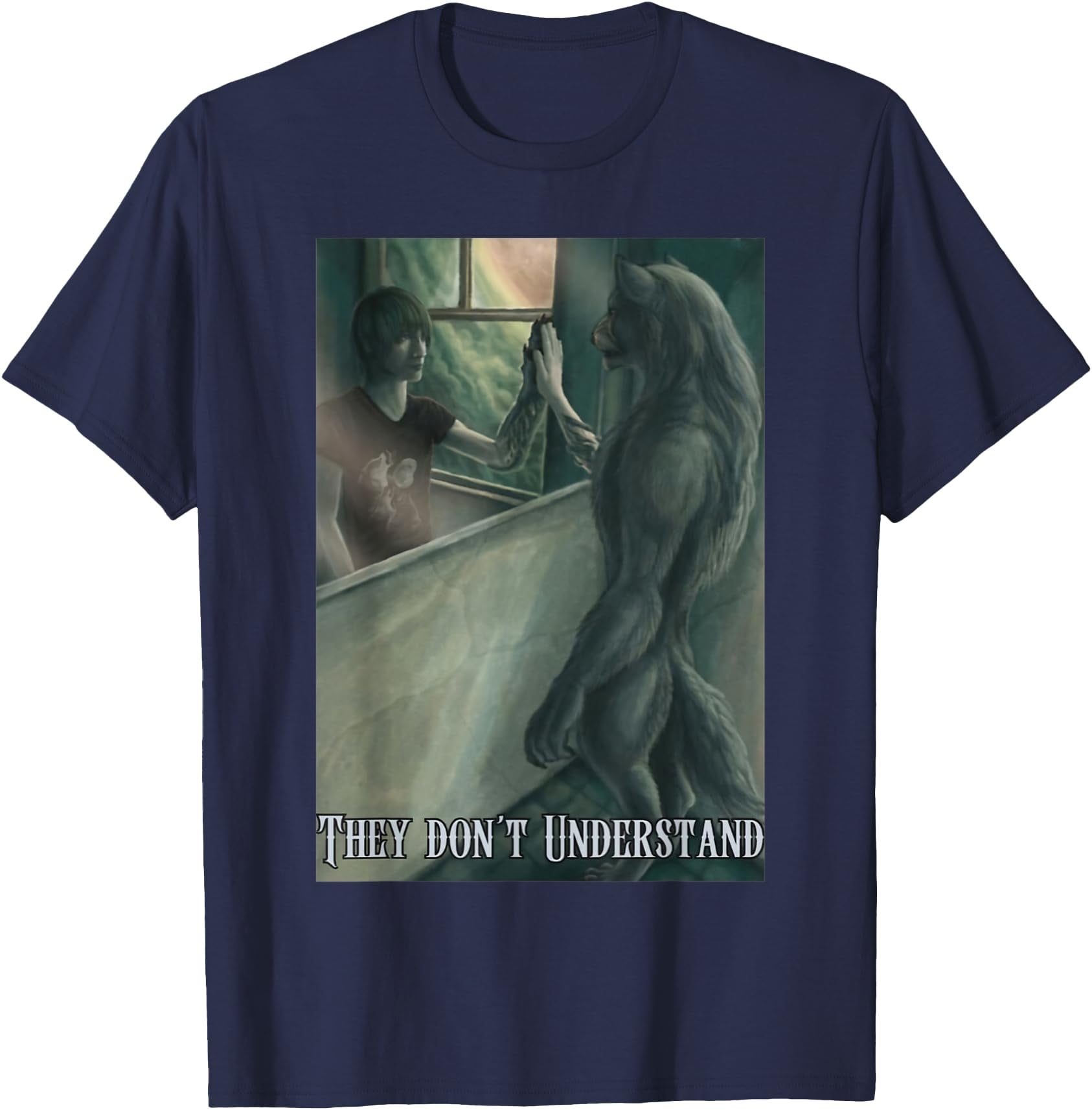 Werewolf Ripping Meme Alpha Wolf Werewolf Literally Me Unisex T-Shirt ...