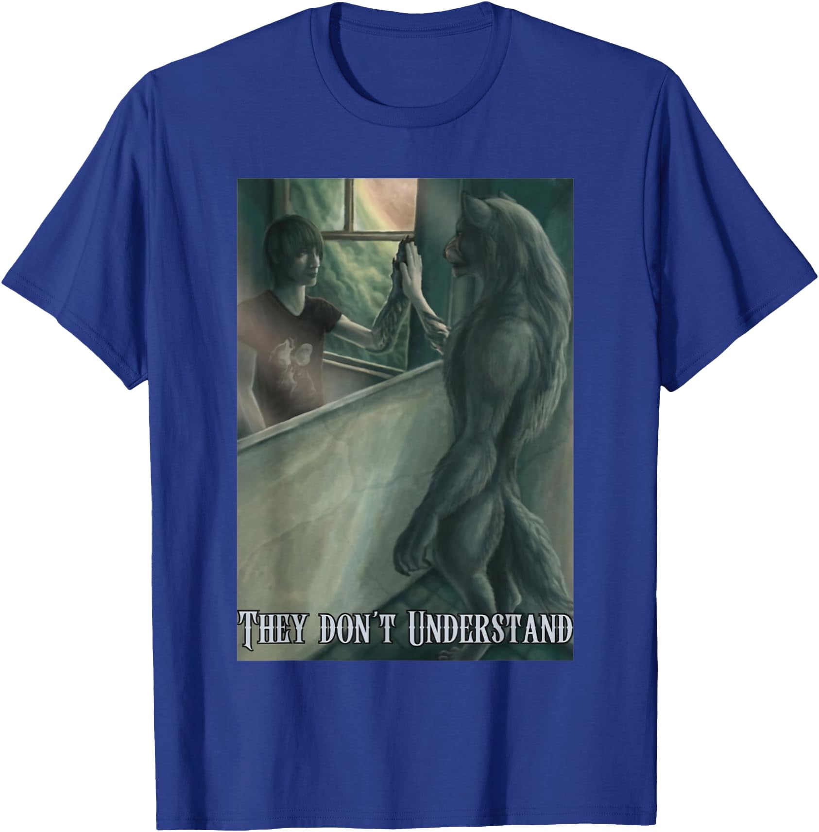 Werewolf Ripping Meme Alpha Wolf Werewolf Literally Me Unisex T-Shirt ...