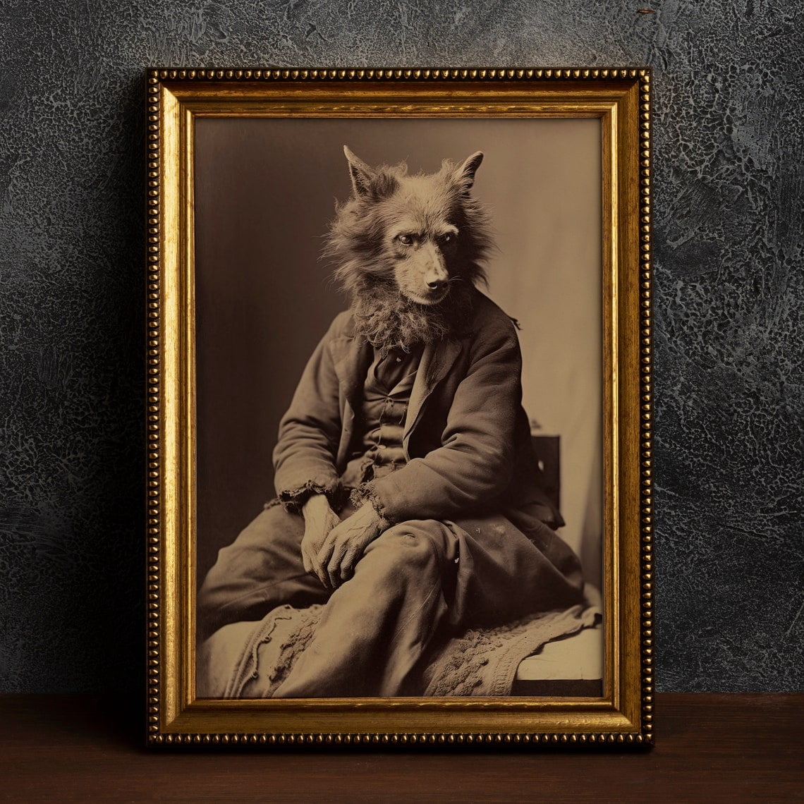 Werewolf In A Studio, Vintage Photography, Dark Academia, Gothic Occult ...