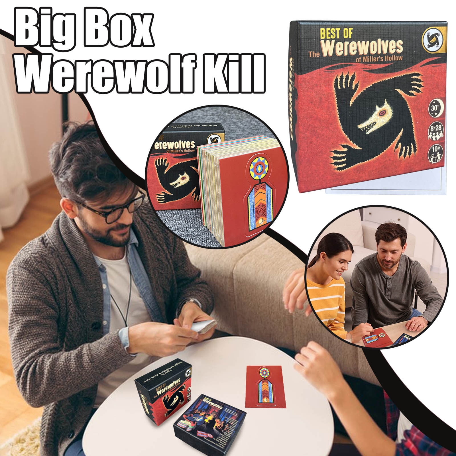 Werewolf,Werewolf Game,Party Games,Night Werewolf Fun Party Game Kids ...