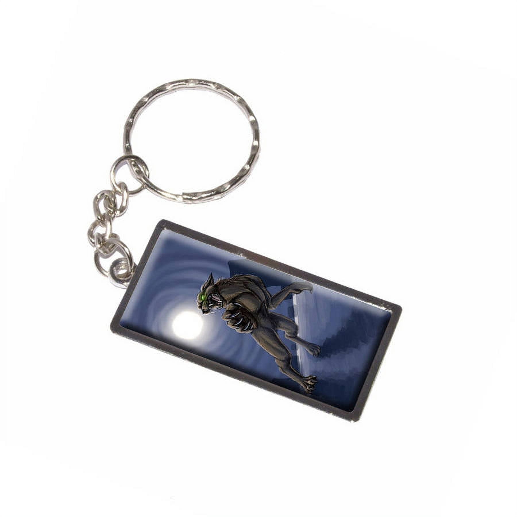 Werewolf Wolf Full Moon Halloween Scary Night Keychain Key Chain Ring ...