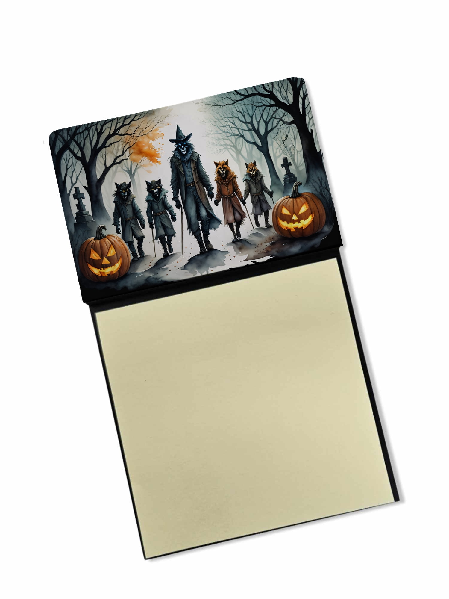 Werewolves Spooky Halloween Sticky Note Holder 3.25 in x 5.25 in ...