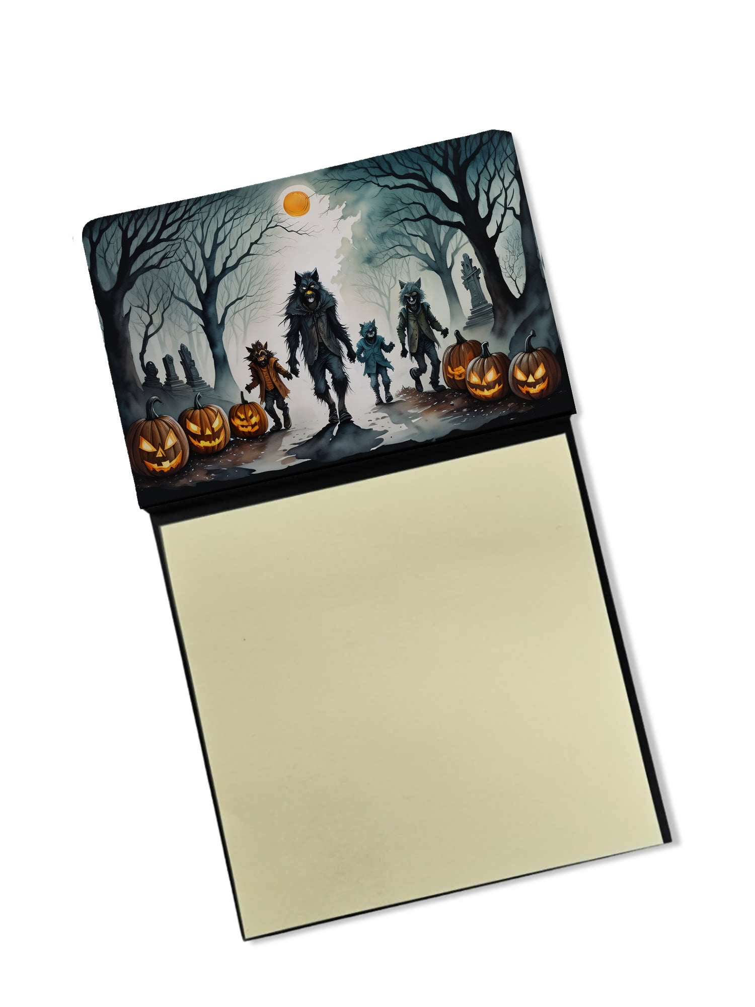 Werewolves Spooky Halloween Sticky Note Holder 3.25 in x 5.25 in ...