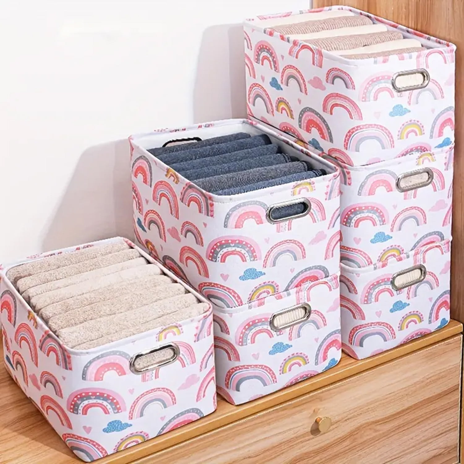 3 Pcs Storage Bins | Fabric Storage Baskets for Shelves for Organizing ...