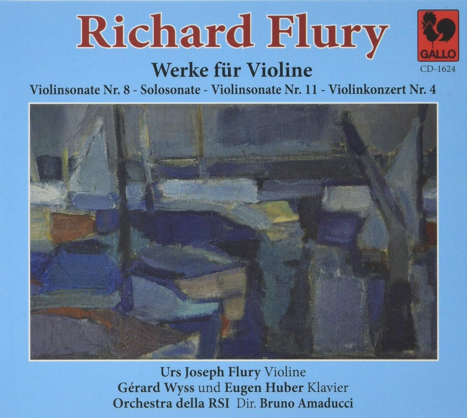 Richard Flury Werke Fur Violine - Oeuvres Pour Violon (CD) - Walmart.com