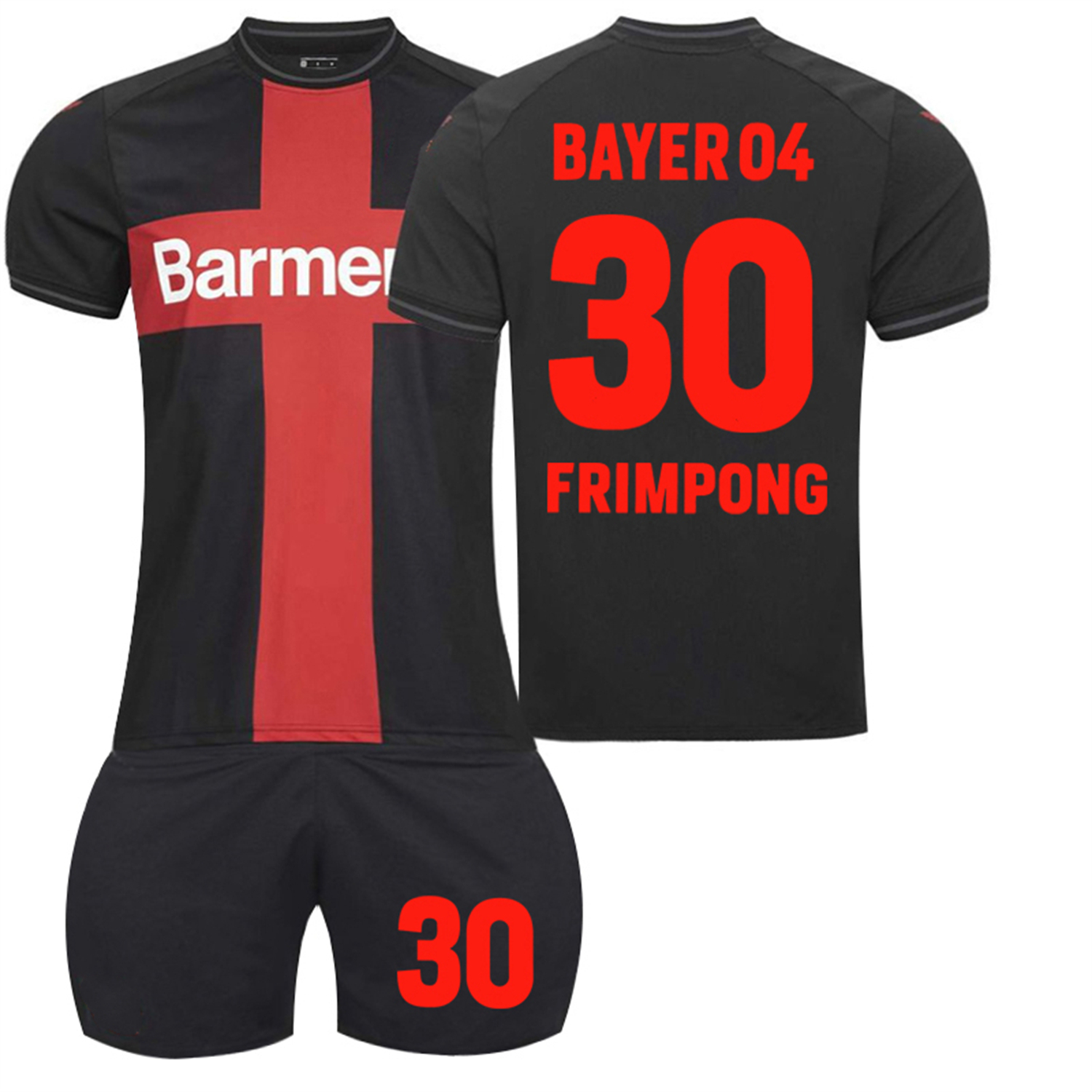 Werkself 23/24 Home Shirt with Frimpong 30 Printing - Walmart.com