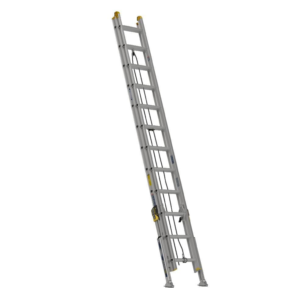 Werner 24 Ft. Type I Aluminum D-Rung Extension Ladder With Werner ...