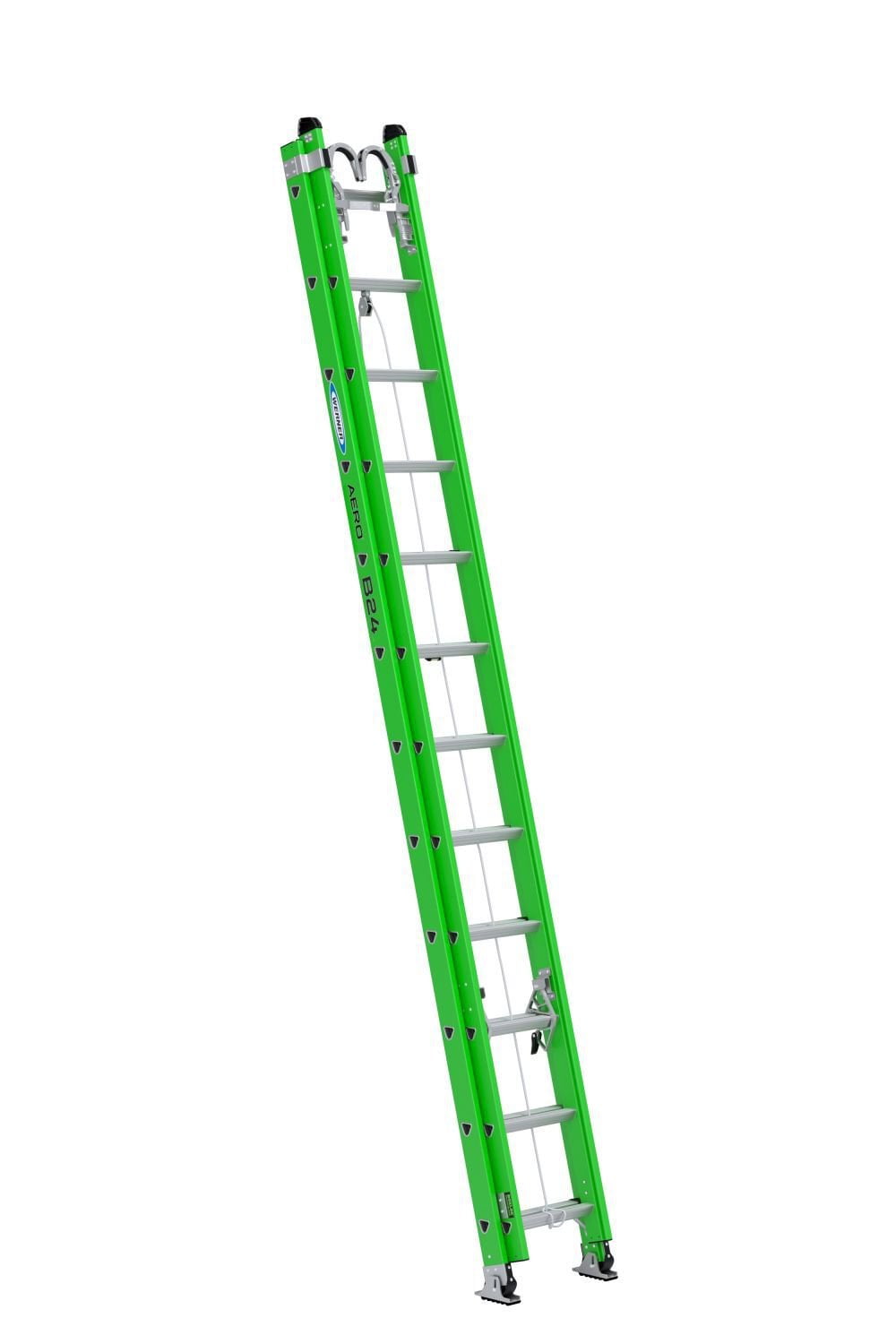 Werner Aero Extension Ladder 24' Iaa Fg Box Rail/tri Rung Strand Grab ...