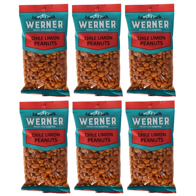 Werner Chile Limon Peanuts DMF15 Cacahuates con Chile y Limon, Flavored ...