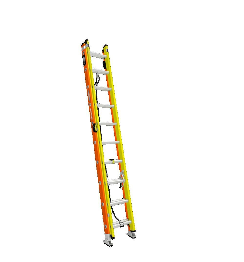 Werner Glidesafe Extension Ladder Fiberglass Tri Rung Type Ia 20 ...