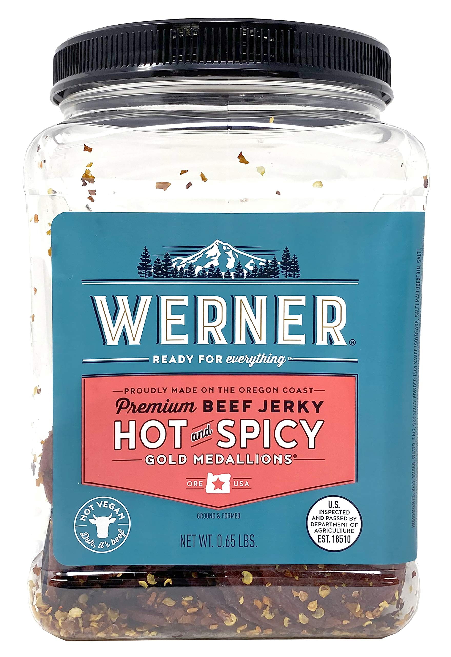 Werner Gold Medallions 80 IRF13 Count Beef Jerky - 11.8 Oz - Protein ...