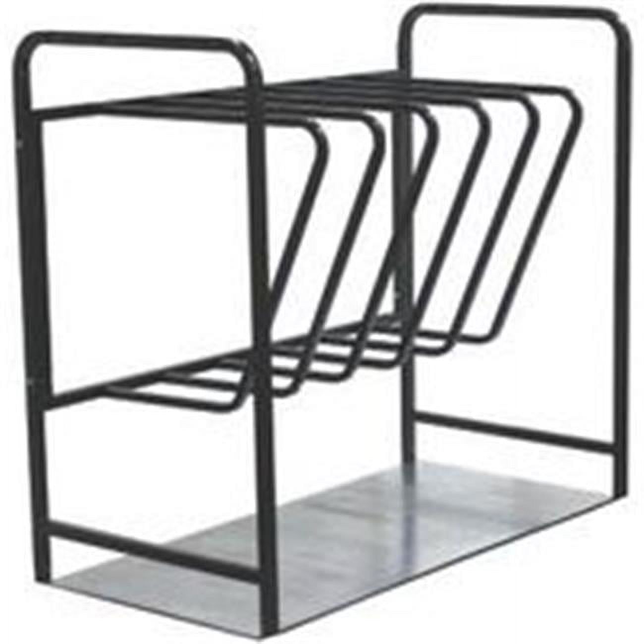 Werner Black Metal Ladder Shelving Rack, 45.5 in. H X 24.75 in. W X 48 ...