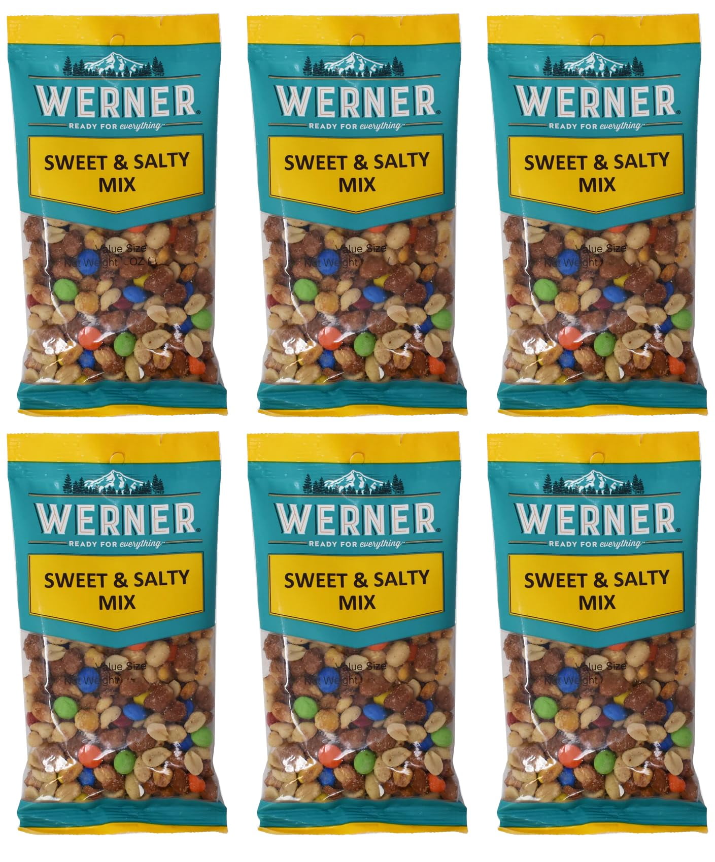 Werner Sweet and Salty STF9 Trail Mix Individual Pack - Trail Mix Snack ...