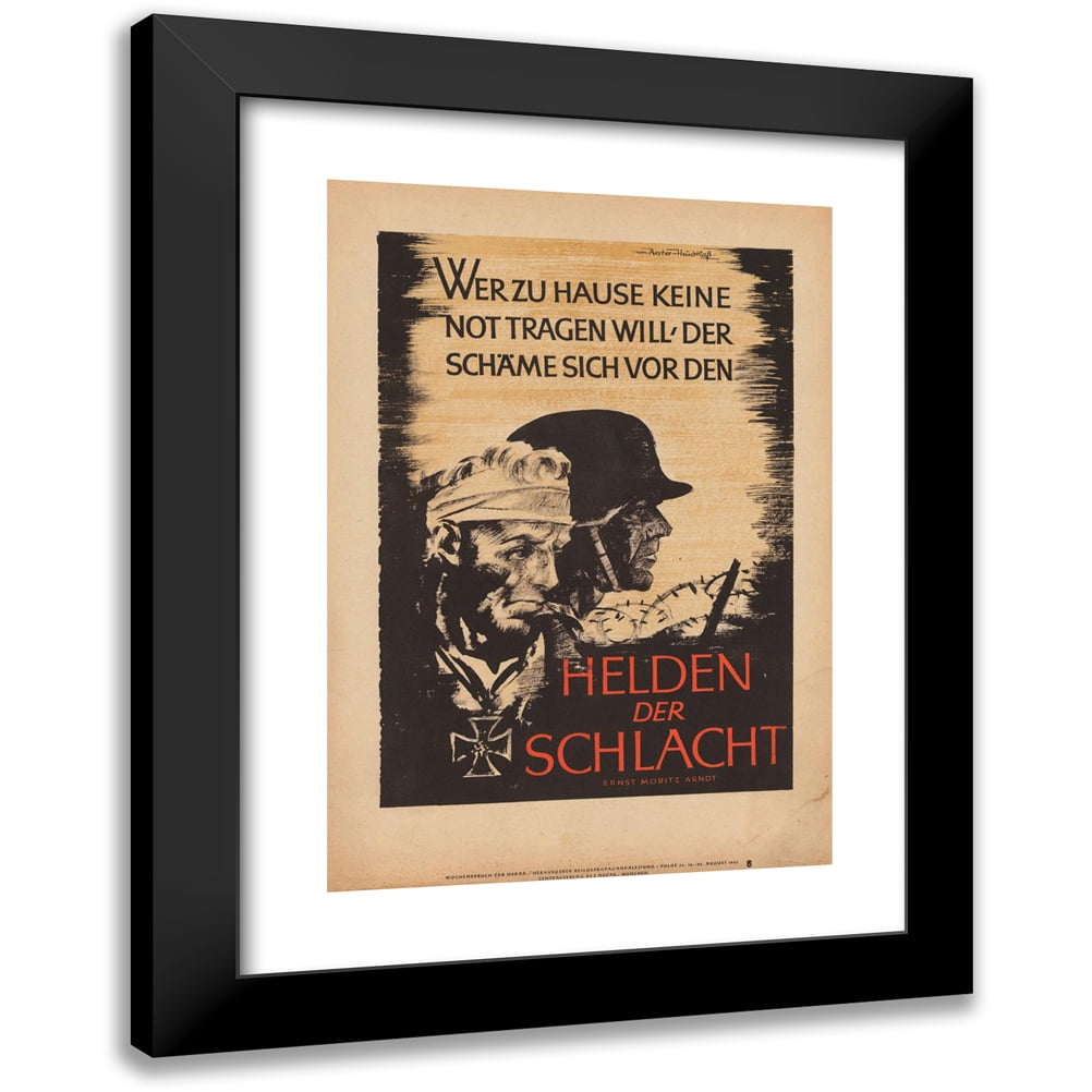 Werner von Axster-Heudtlass 11x14 Black Modern Framed Museum Art Print ...
