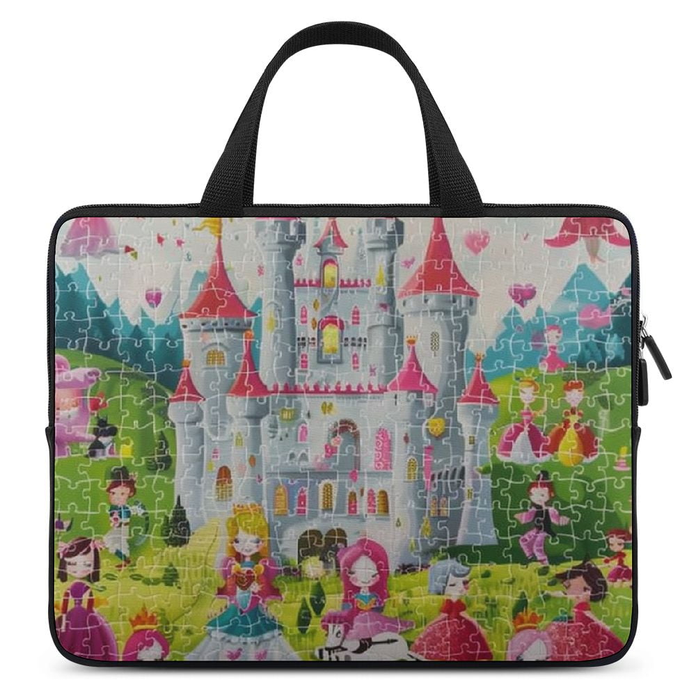 Werp Cartoon Character Castle Jigsaw Puzzle Diving Fabric Laptop Sleeve ...