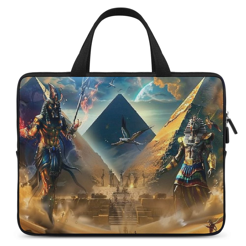 Werpe Egyptian Gods Pyramids Dark Fantasy Art Laptop Bag Diving Fabric ...