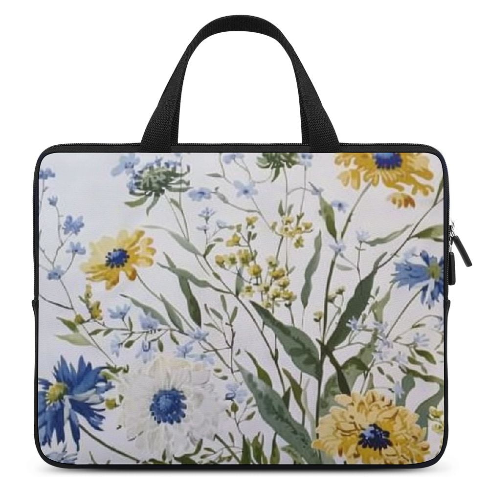 Werpe Flowers Lace Arts Diving Fabric Laptop Bag Sleeve Carrying Bag ...