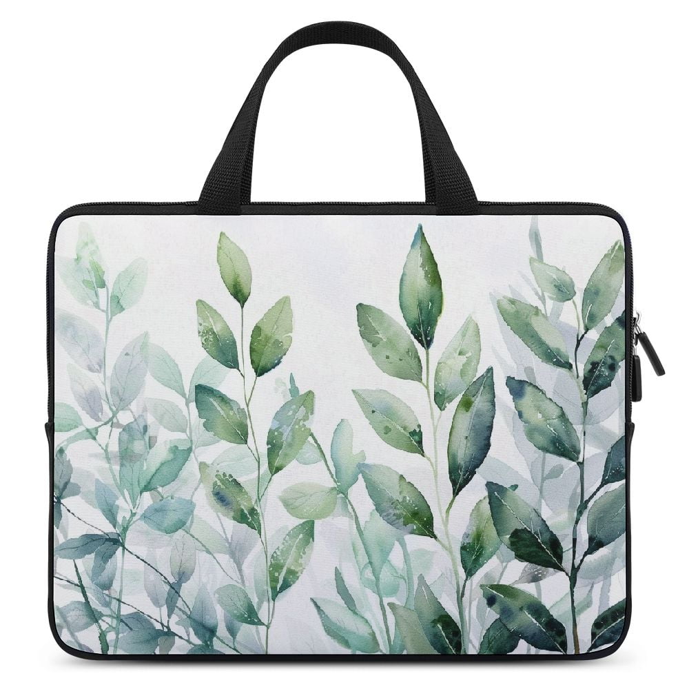 Werpe Leaves Diving Fabric Laptop Handle Bag Computer Protect Case 13 ...