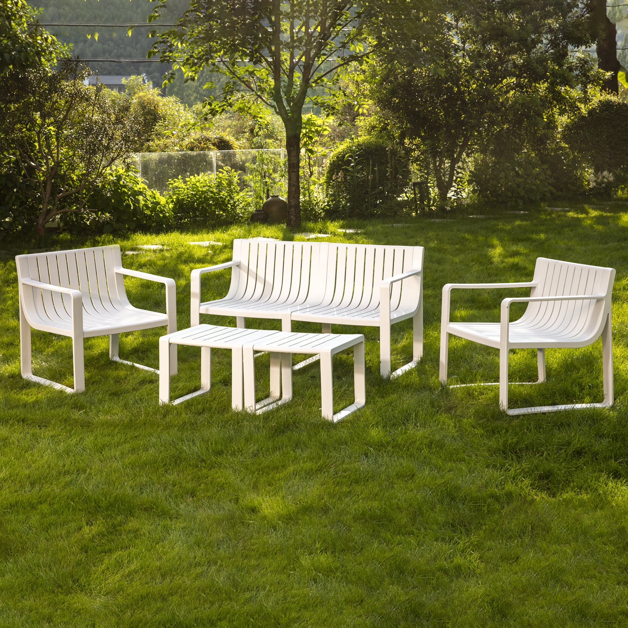 Werph 4 Pieces Patio Furniture Set, Outdoor Furniture Patio Table and ...