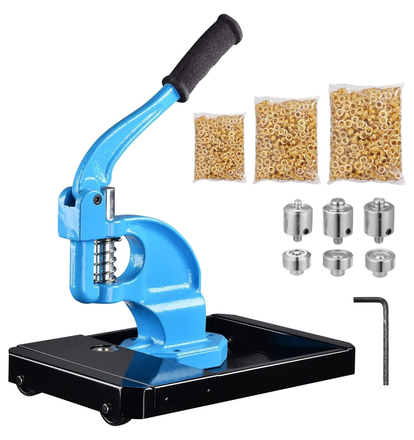 Werqueid 14lb Heavy Duty #0/#2/#4 Die Hand Press Grommet Machine ...