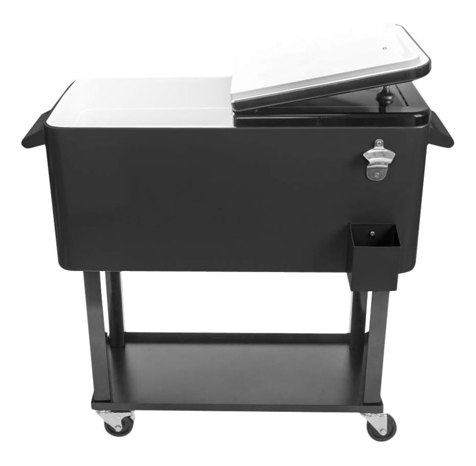 Werqueid 80 Quart Rolling Ice Chest, Portable Bar Drink Cooler with ...