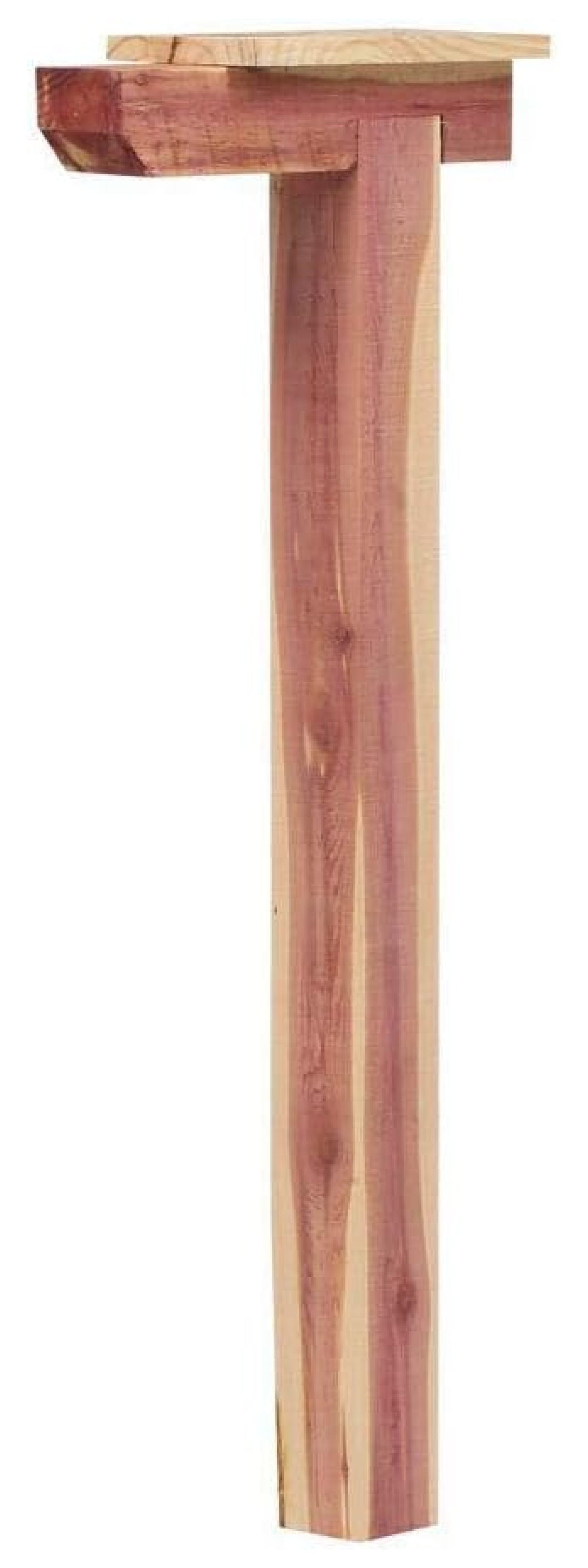 Werqueid Cedar Drive-In Mailbox Post, Cedar Wood, Easy Installation ...