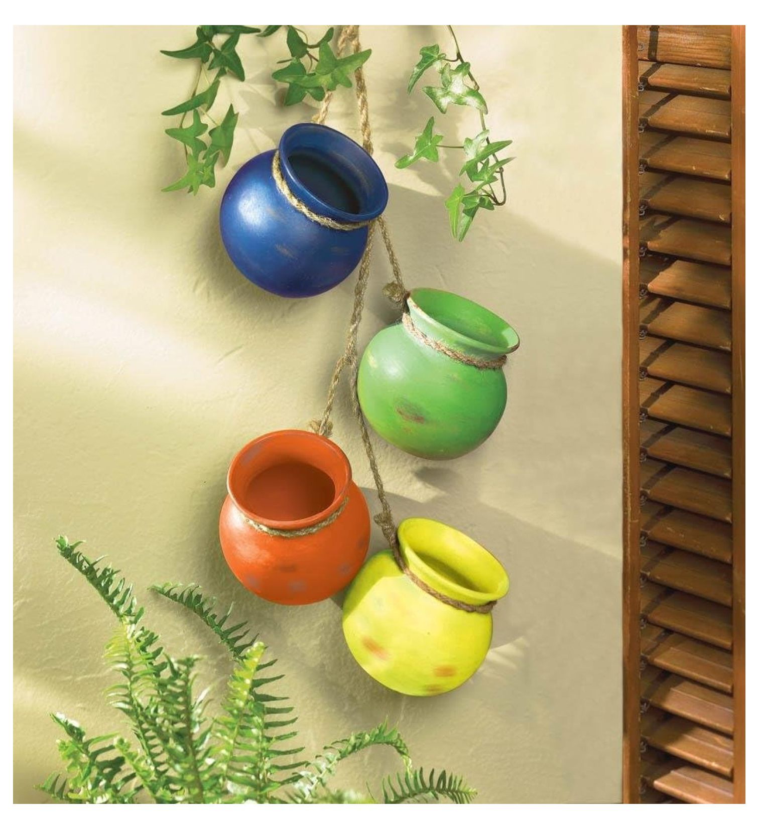 Werqueid Planters Fiesta Dangling Terra Cotta Southwestern Hanging Pots ...
