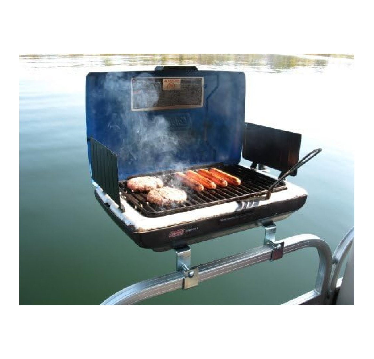 Werqueid Pontoon Grill Bracket Set - Marine Stainless Steel 7 GA ...