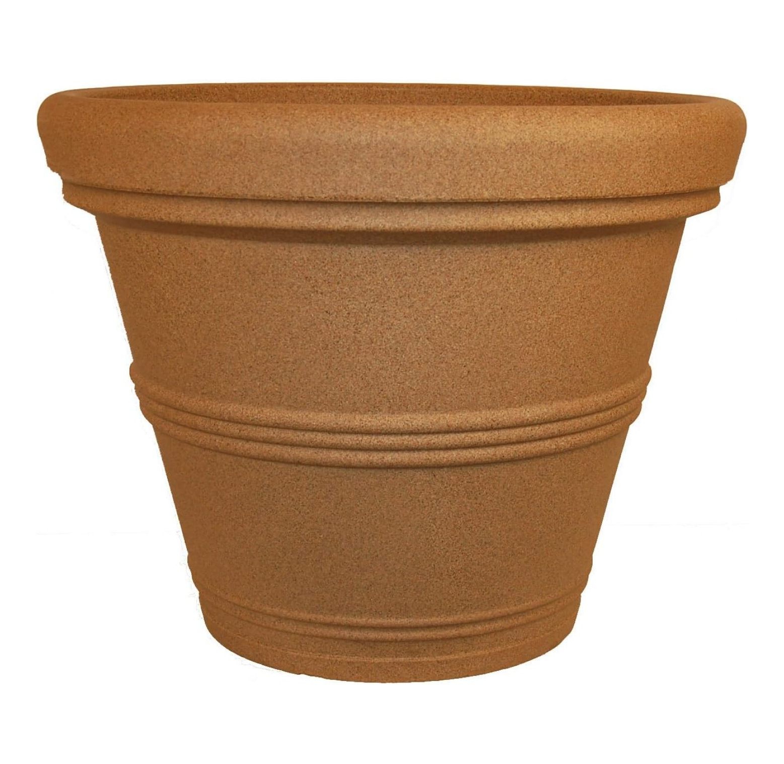 Werqueid RR30SS Classic Rolled Rim Garden Planter, 30", Sandstone ...